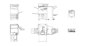 【無料ダウンロード】コピー機・複合機 CADデータ｜全9種類 | CAD素材.com