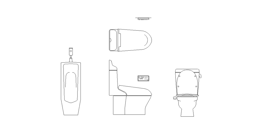 【無料ダウンロード】トイレ・便器 CADデータ｜全15種類 | CAD素材.com