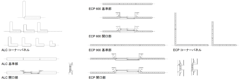 ECP・ALC簡略平面CADデータ | CAD素材.com
