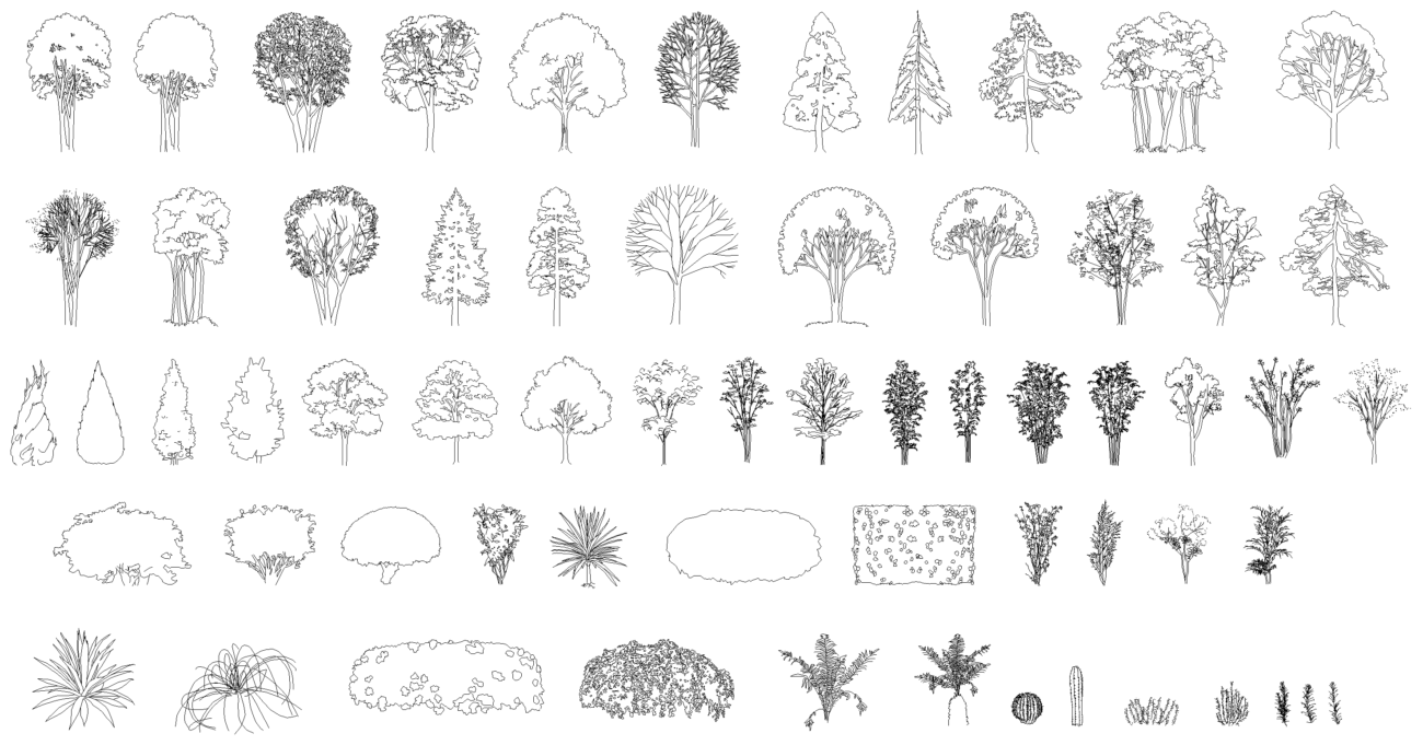 【有料】樹木CADデータ｜60種類 | CAD素材.com